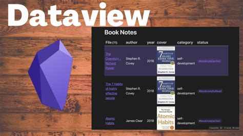 Use Obsidian Dataview Plugin To Automate Your Notes Youtube