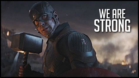 Капитан Америка поднимает молот Тора Мстители Финал Youtube