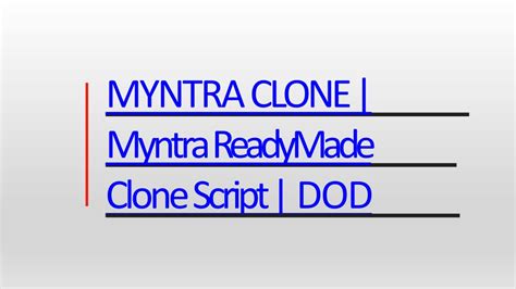 Ppt Best Readymade Myntra Clone Script Dod It Solutions Powerpoint