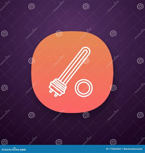 Water Heater Element App Icon Stock Vector Illustration Of Plug Electric 175563442