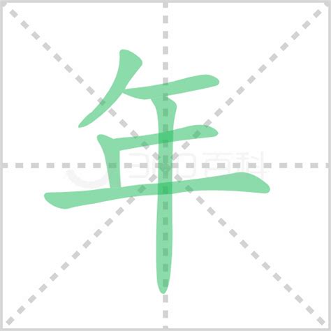 年的解释 读音 部首 组词