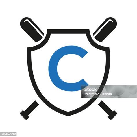 편지 C 야구 로고 디자인 벡터 템플릿입니다 야구 클럽 심볼 Championship에 대한 스톡 벡터 아트 및 기타 이미지 Championship