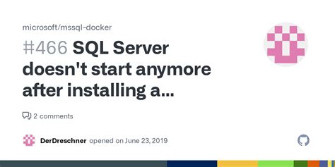 Sql Server Doesn T Start Anymore After Installing A Cumulative Update Issue Microsoft