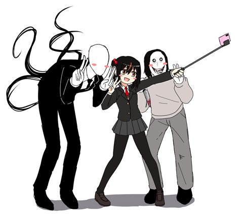 Slender Man And Jeff The Killer Original And 1 More Drawn By Nanju