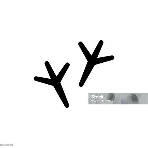 버드 피트 터키 트레일 발자국 트랙 플랫 벡터 아이콘 그림입니다 흰색 배경에 간단한 검은 기호 버드 피트 터키 트레일 발자국 서명 디자인 템플릿 웹 및 모바일 Ui 요소