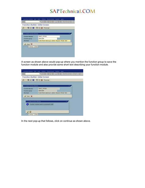 Step By Step Creation Of A Bapi In Detailed Steps With Scr Pdf