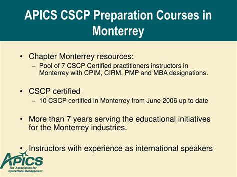PPT APICS CSCP Program Overview APICS Chapter Monterrey PowerPoint Presentation ID 3423763