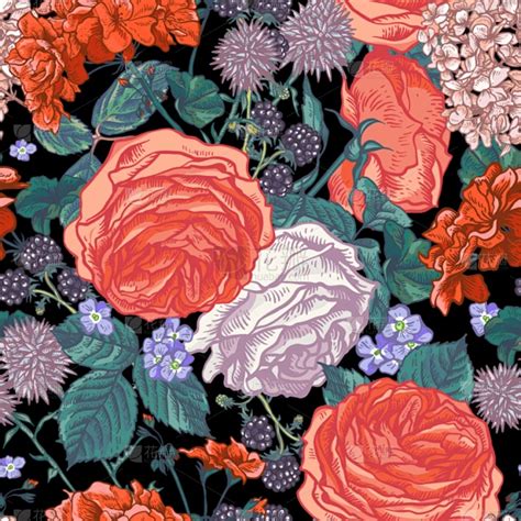 玫瑰 四方连续纹样 分离着色 白色 自然 华丽的 周年纪念 高雅 粉色 花素材 花瓣网