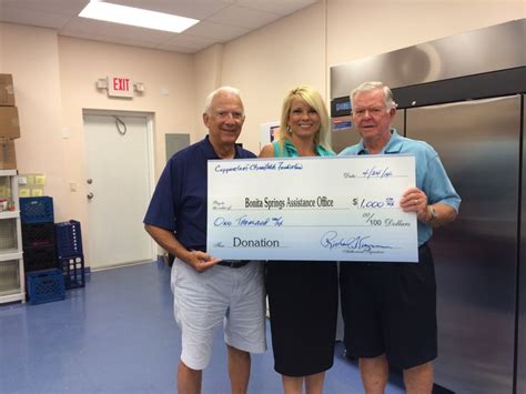 Copperleaf Charitable Foundation Donates 1000 To Bonita Springs