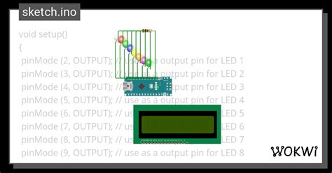 Runing Led Blink Copy Wokwi Esp32 Stm32 Arduino Simulator