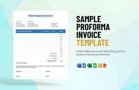 10 Proforma Invoice Templates Word Excel Pdf Formats