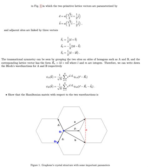 In Fig 1in Which The Two Primitive Lattice Vectors