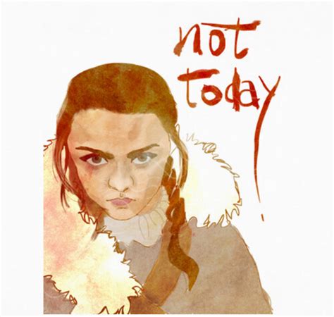 Camiseta Not Today Arya Stark Latostadora