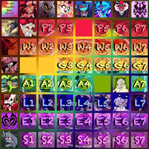 Hellaverse Adopt Grid ~ Seven Deadly Sins By Ashyfur524 On Deviantart