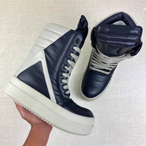 Rick Owens 2024 Rick Owens Porterville Mega Geobasket High Black Pearl