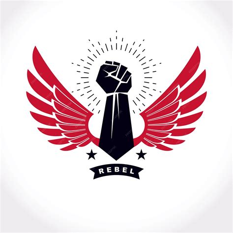 근육 질의 남자 벡터 일러스트 레이 션의 강한 주먹입니다 최고의 전투기 벡터 기호 승리 개념입니다 프리미엄 벡터