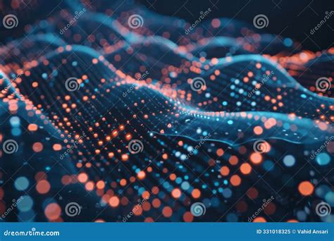 Abstract Connected Dots And Lines Concept Of Ai Technology Stock