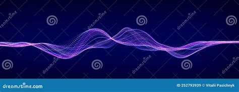Futuristic Blockchain Technology Wave Dynamic Transaction Flow