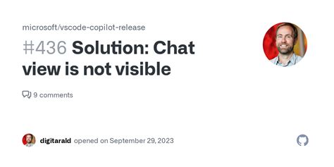 Solution Chat View Is Not Visible · Issue 436 · Microsoftvscode