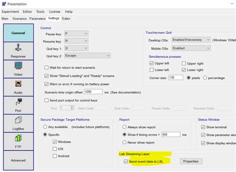 Send LSL Triggers In Neurobs Presentation Fully Mobile EEG Devices MBrainTrain