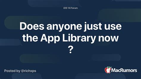 Does Anyone Just Use The App Library Now Macrumors Forums