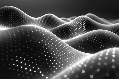 abstract dotted wave pattern dynamic and flowing premium ai generated image