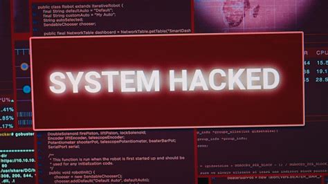Software Developer Computer Showing Hacking Attack Alert With Security