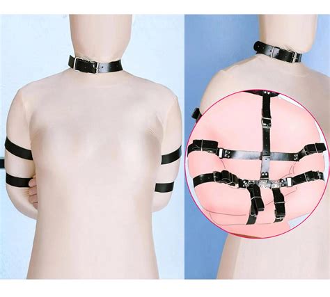 Armbinder Bdsm Slave Lingerie Leather Arm Behind Back Binder Straight Jacket Self Bondage Sex