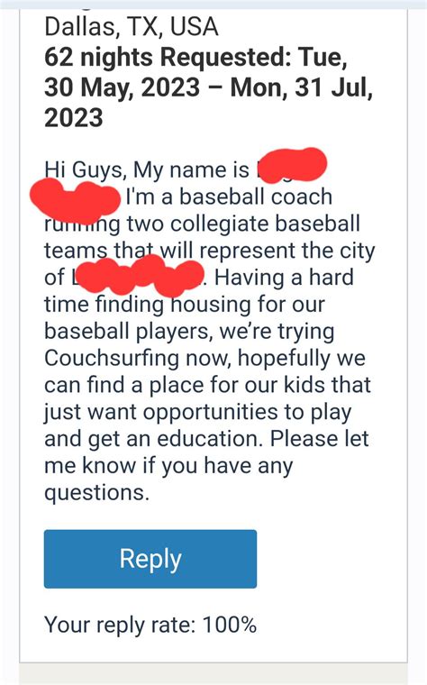 Weird Request Rcouchsurfing