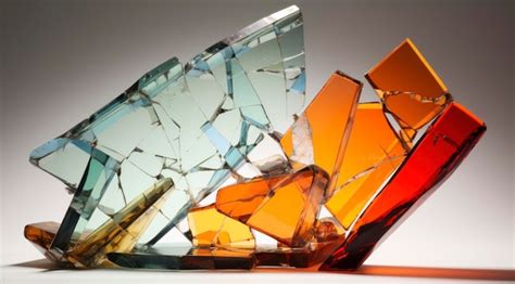 Premium Ai Image Broken Glass Art