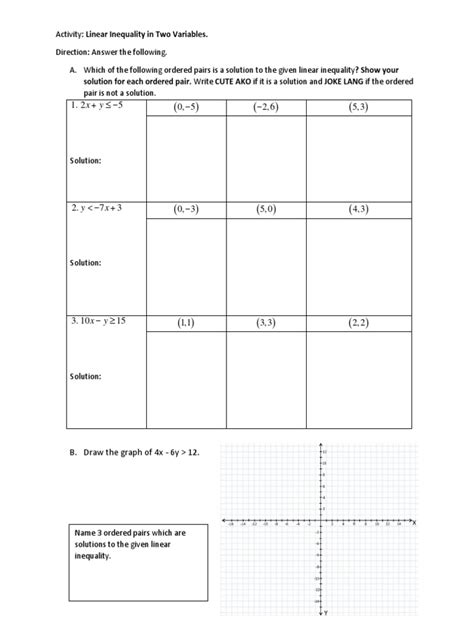 Linear Inequality In Two Variables Pdf