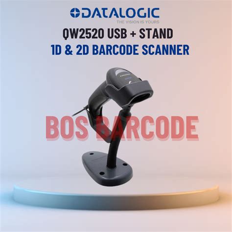 Jual Barcode Scanner Datalogic Qw2520 1d 2d Imager Usb Stand Shopee