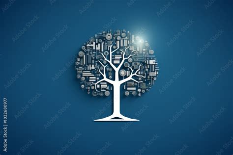 Detailed Schematic Representation Of A Tree Structure For Educational