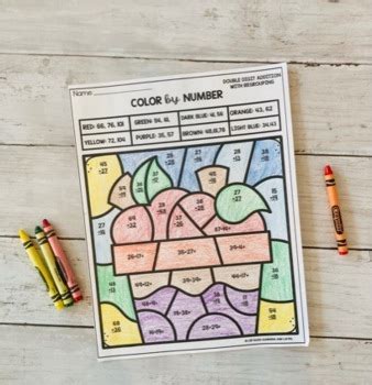 Addition And Subtraction Color By Number Bundle TPT