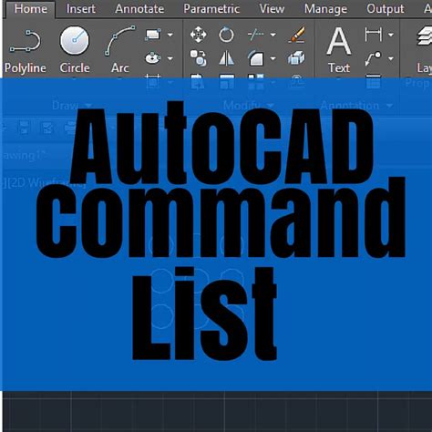 Autocad Command List Tutorial45