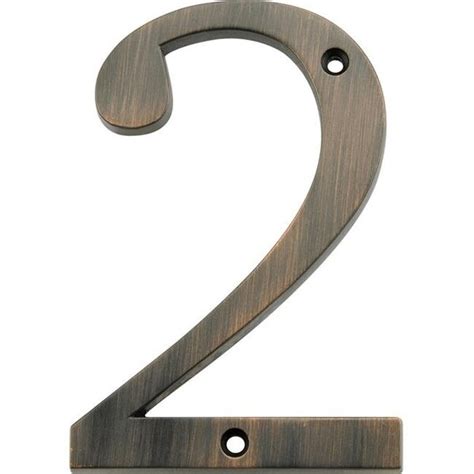 Hillman Hillman Group 843242 4 In Bronze Distinctions Zinc Die Cast Flush Mount House Number