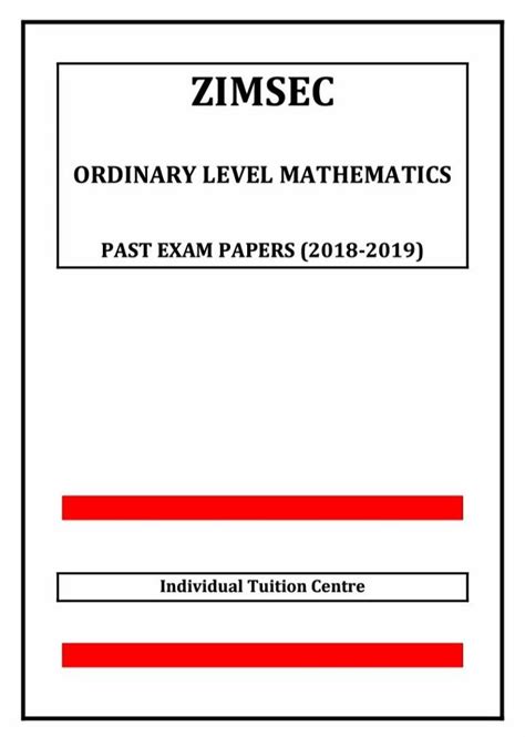Zimsec Grade 7 And O Level Past Exams Papers Booklets Hard And Soft Copies