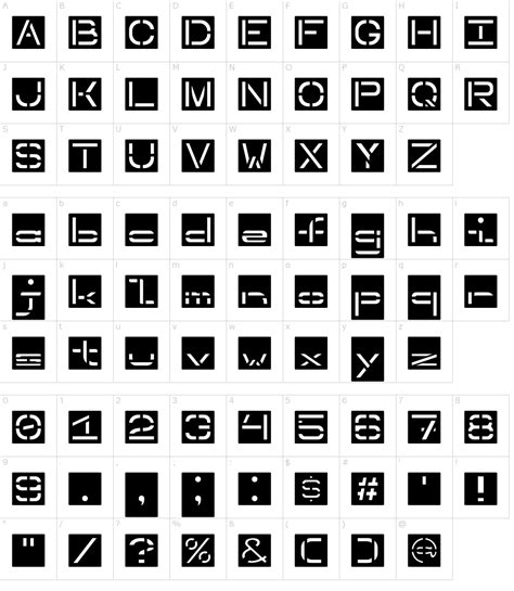 Inverted Stencil Font Download