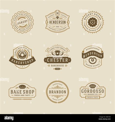 Bakery Logos And Badges Design Templates Set Vector Illustration Good