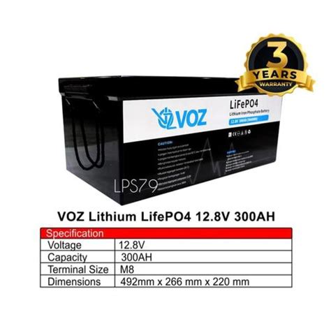 Jual Voz Baterai Lifepo V Ah V Ah Lithium Jakarta Barat Lampupanelsurya
