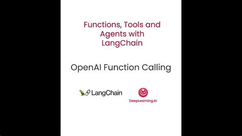 第一篇 Openai函数调用openai Function Calling中英文字幕 Youtube