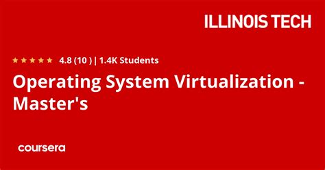 Operating System Virtualization Masters Coursera