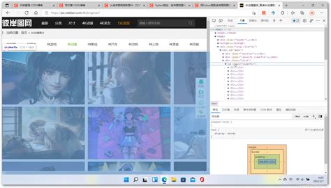 python爬虫——彼岸图网 使用python编写爬虫下载彼岸桌面网站 csdn博客