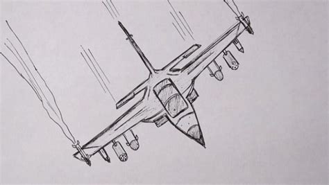 How To Draw A Fighter Jet Step By Step Easy Drawing Fighter Jet