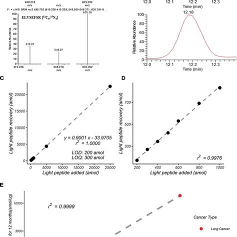 Development Of Her2 Srm Quantification Method A Msms Spectra Of