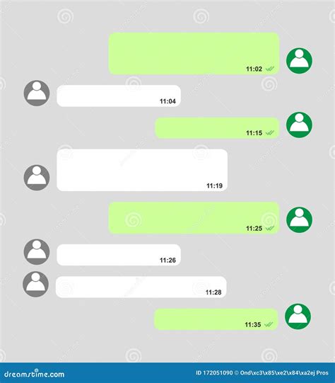 Short Bubble Message Social Screen Empty Chat Window Dialog On Dark Background Vector