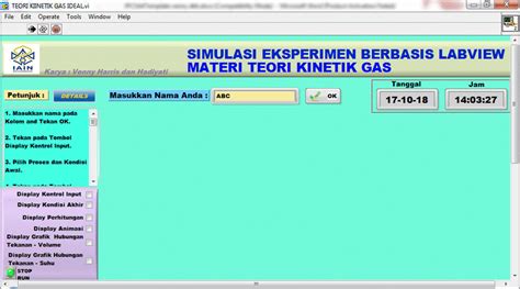 The Initial Display Of The LabVIEW Based Experimental Simulation Download Scientific Diagram