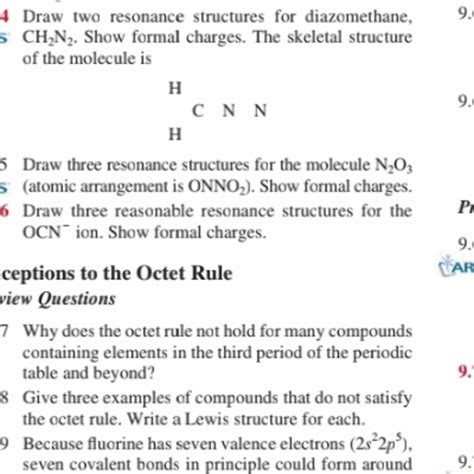 4 Draw Two Resonance Structures For Diazomethane Ch2 N2 Show Formal C