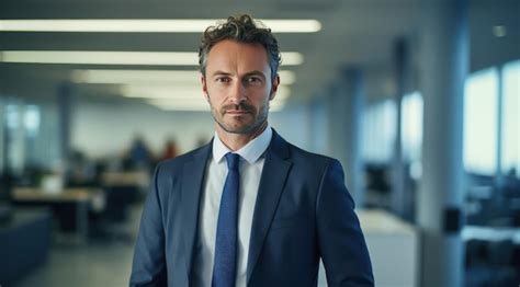 Professional Ict Worker In Office Suit Hyper Realistic Portrait Premium Ai Generated Image