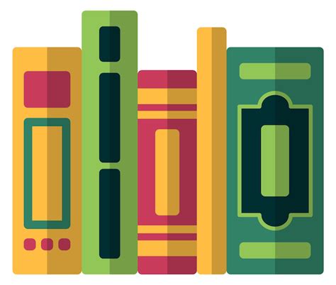책장 색상 아이콘 도서관 서점 책 기호 흰색 배경에 고립 프리미엄 벡터